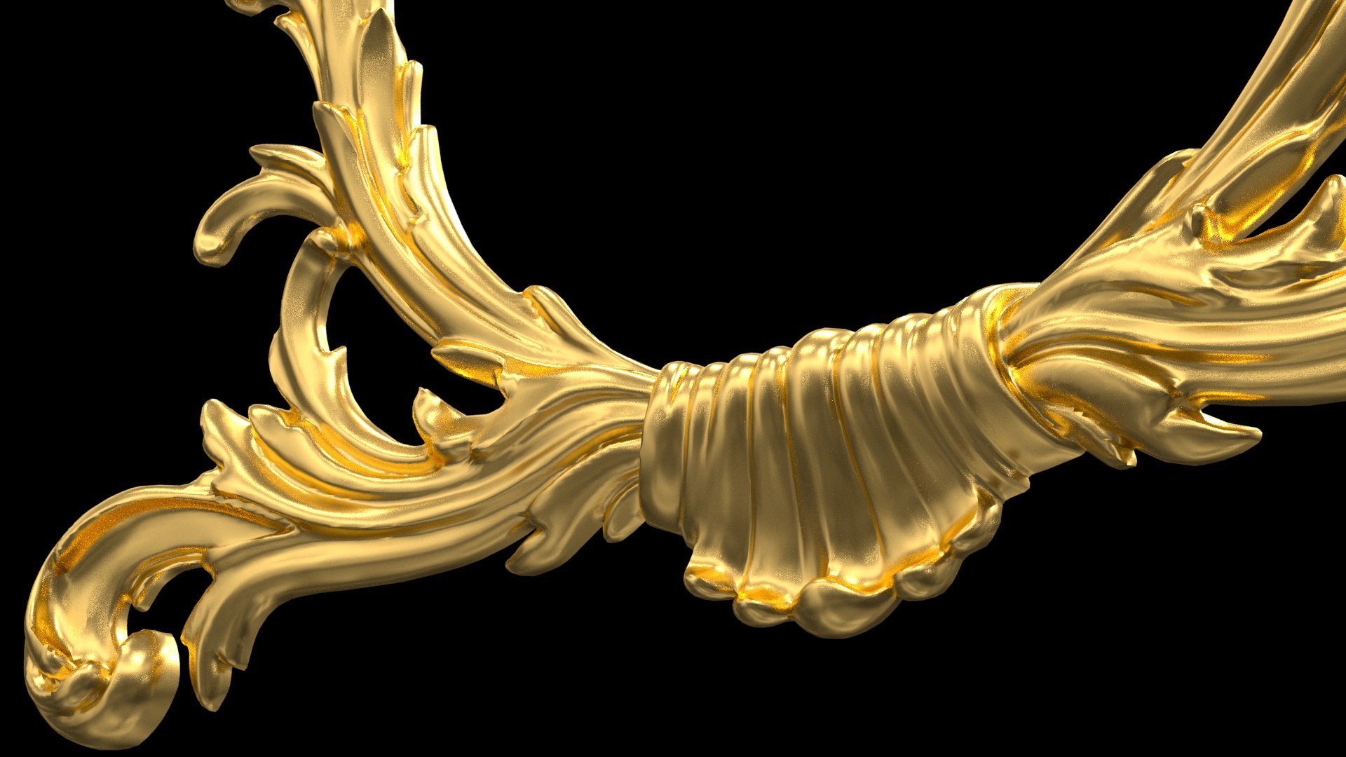 Plaster Decorative Bow DS357 3D Model - TurboSquid 2385000