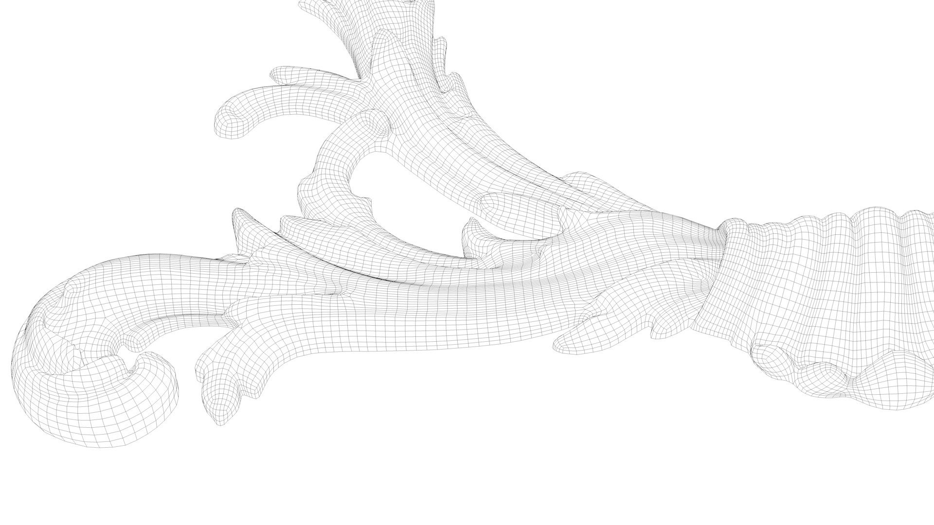 Plaster Decorative Bow DS357 3D Model - TurboSquid 2385000