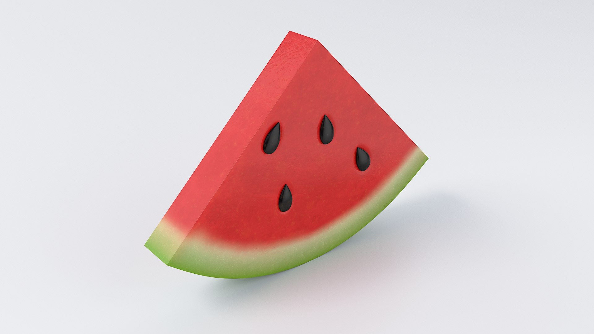 3D Cartoon Watermelon Slice 3 - TurboSquid 2104588