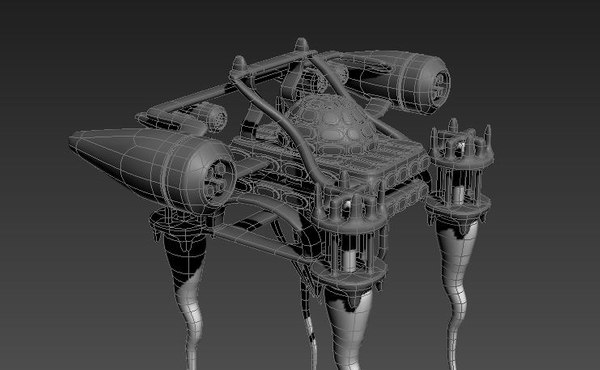 3d alien mech