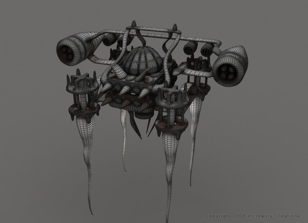 3d alien mech