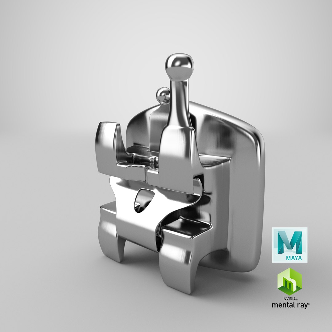3D Self Ligating Dental Braces Bracket V11 - TurboSquid 2082081