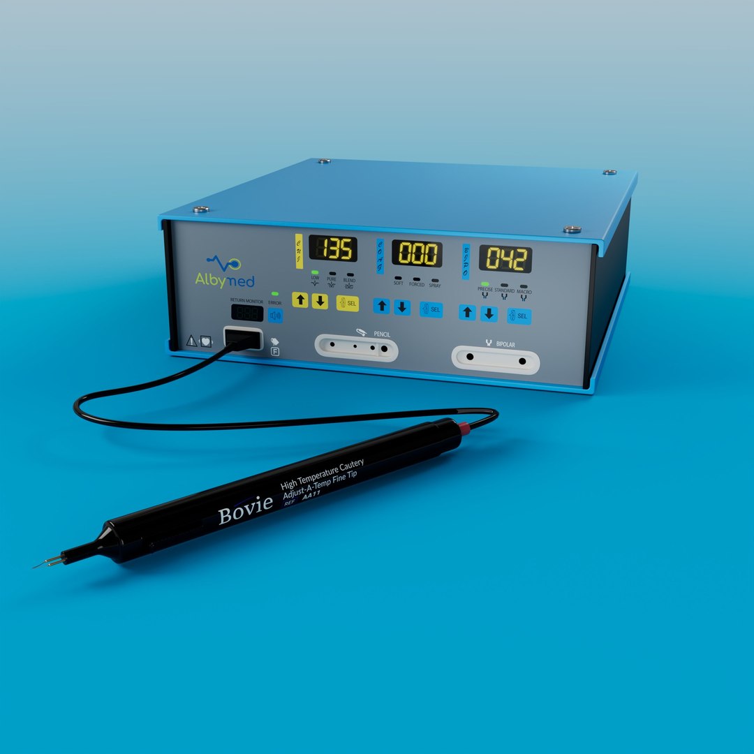 3D Bovie Electric Cautery - TurboSquid 2232414