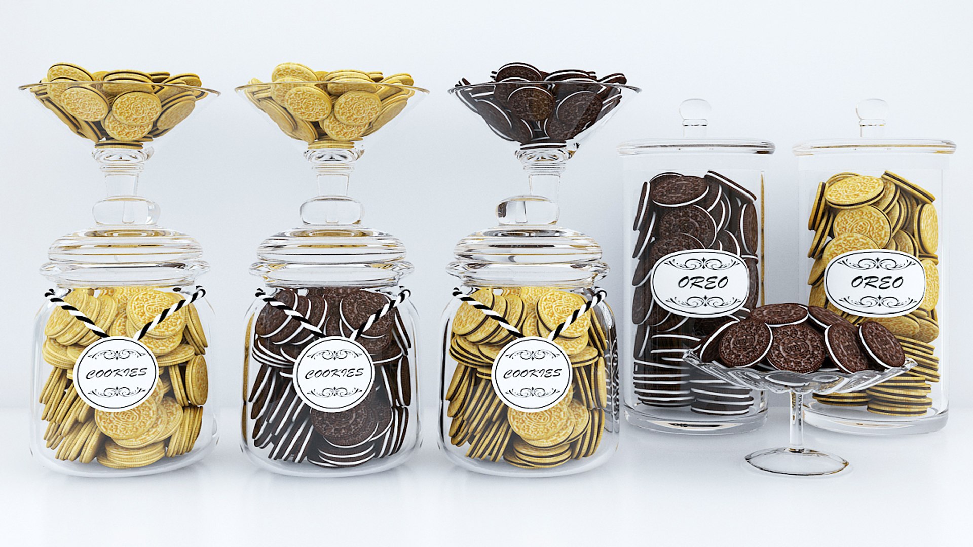 3D Oreo Set - TurboSquid 1911408