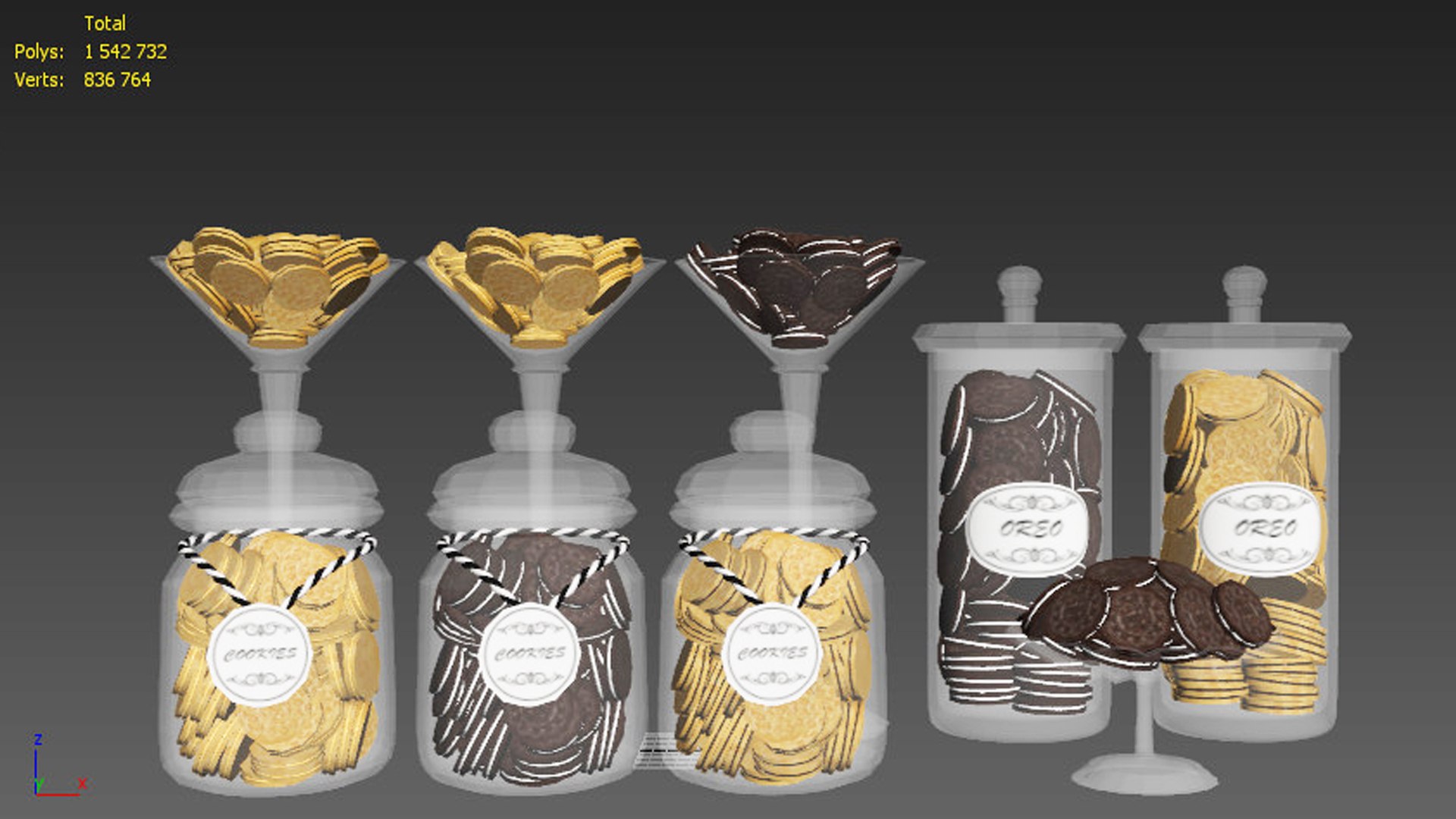 3D Oreo Set - TurboSquid 1911408