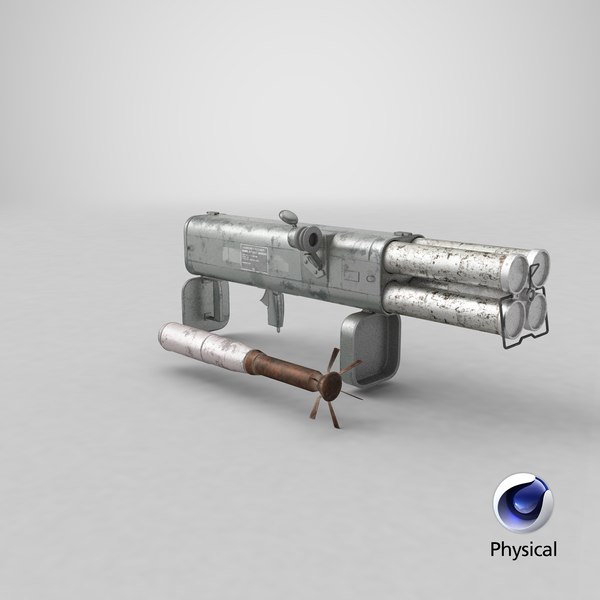 Incendiary rocket launcher m202a1 3D model - TurboSquid 1602422