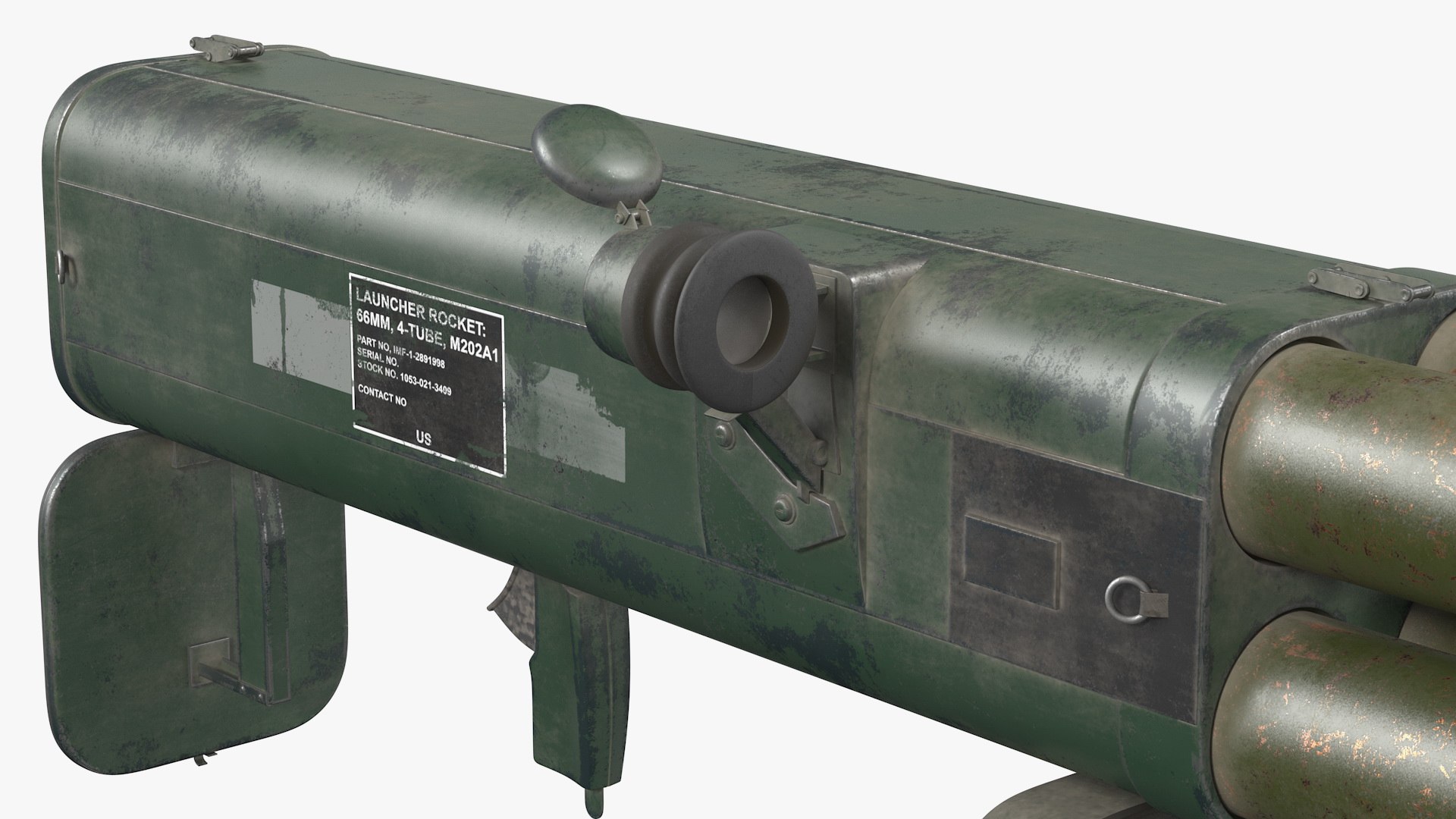 Incendiary rocket launcher m202a1 3D model - TurboSquid 1602422