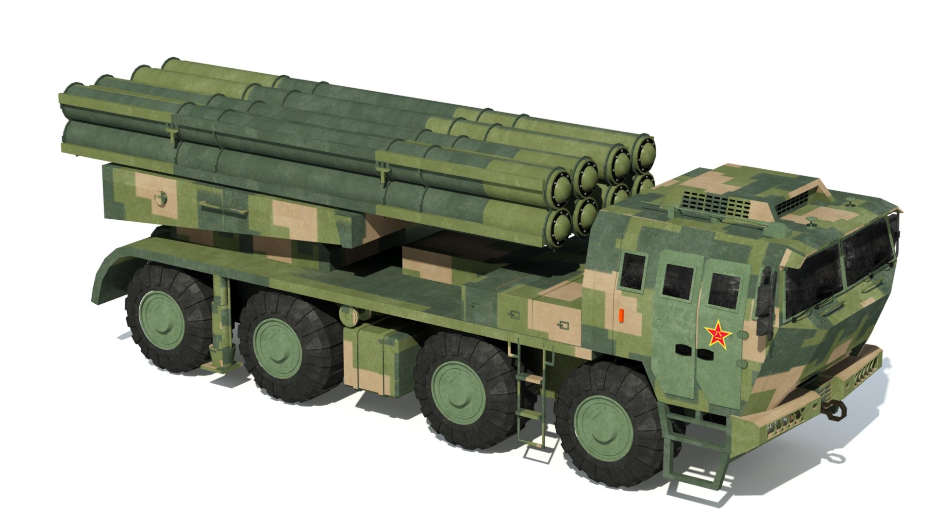 Chinese Phl16 Rocket System 3D Model - TurboSquid 2023154
