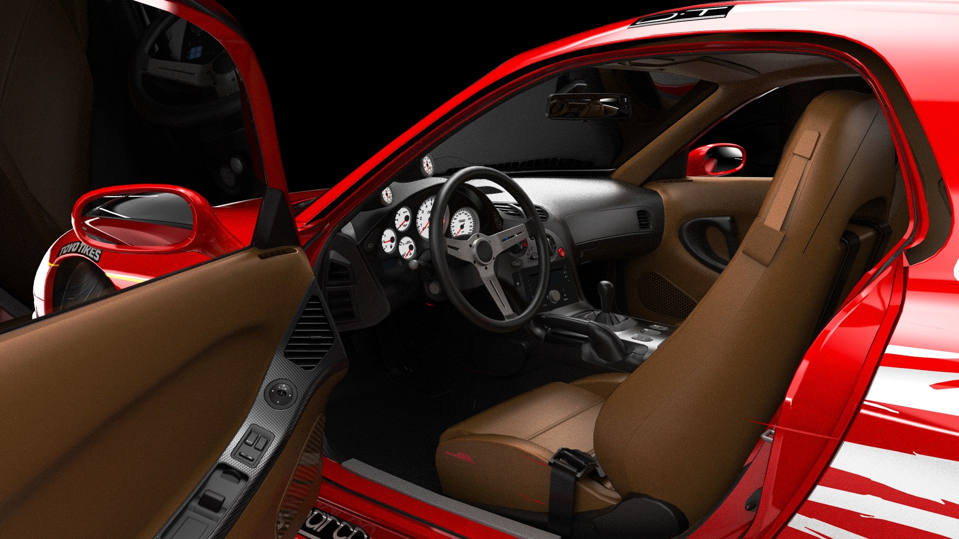 The Fast The Furious 1993 Mazda RX7 FD 3D Model - TurboSquid 2429820