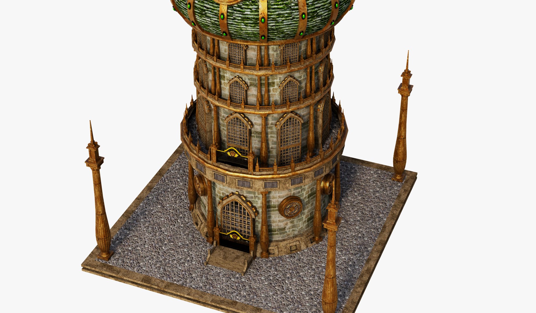 3D Model Fantasy Tower V5 - TurboSquid 2126925