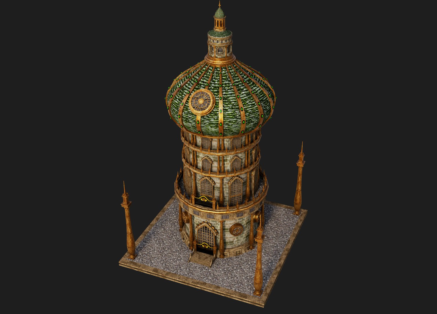 3D Model Fantasy Tower V5 - TurboSquid 2126925