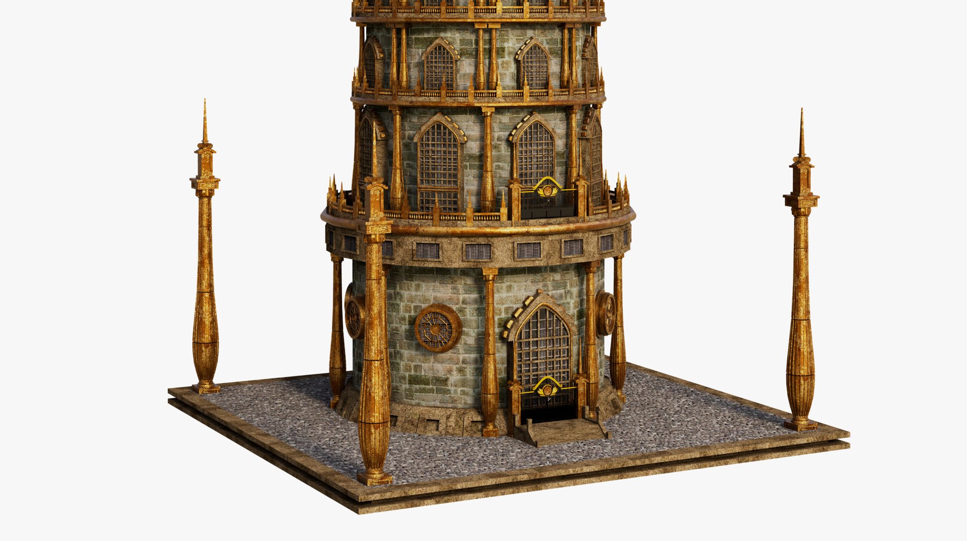 3D Model Fantasy Tower V5 - TurboSquid 2126925