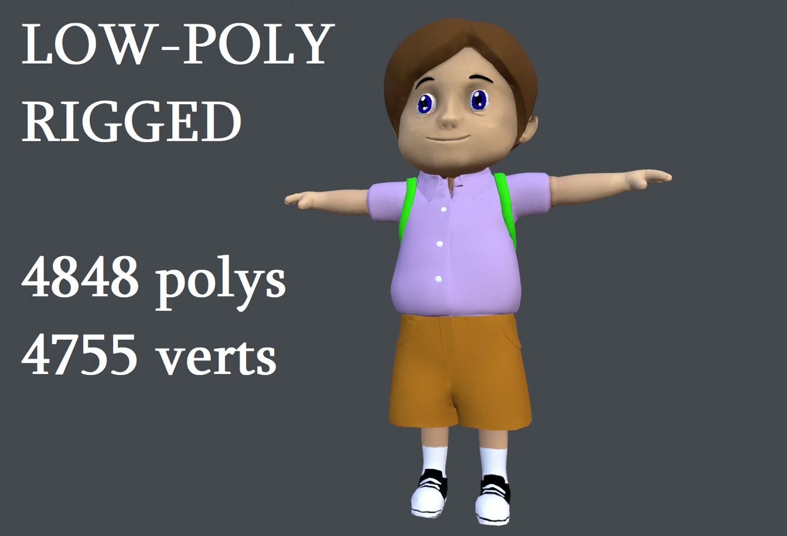 Free 3D Model Boy Schoolboy - TurboSquid 1686928