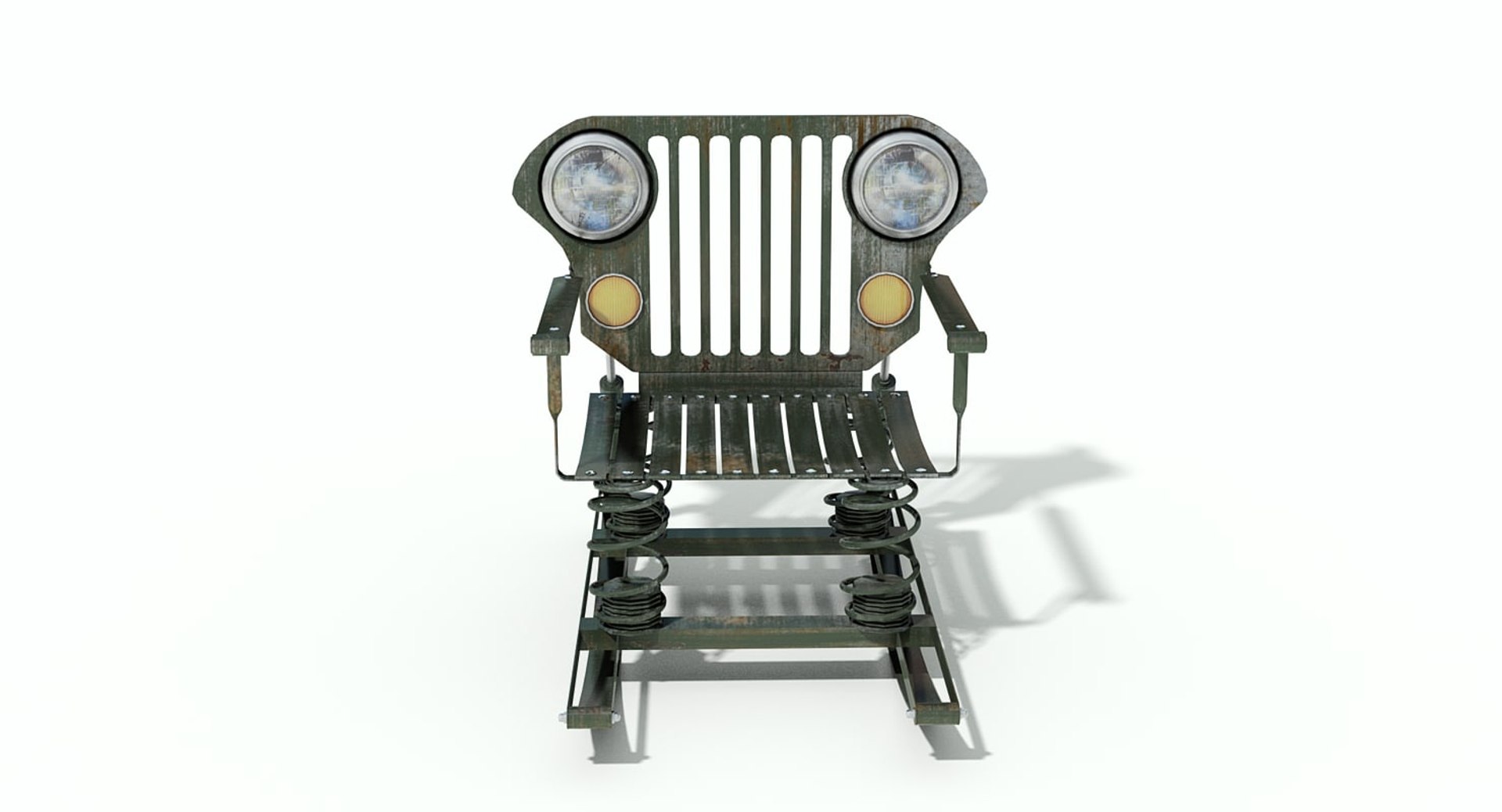 Scrap Metal Chair 3d Model