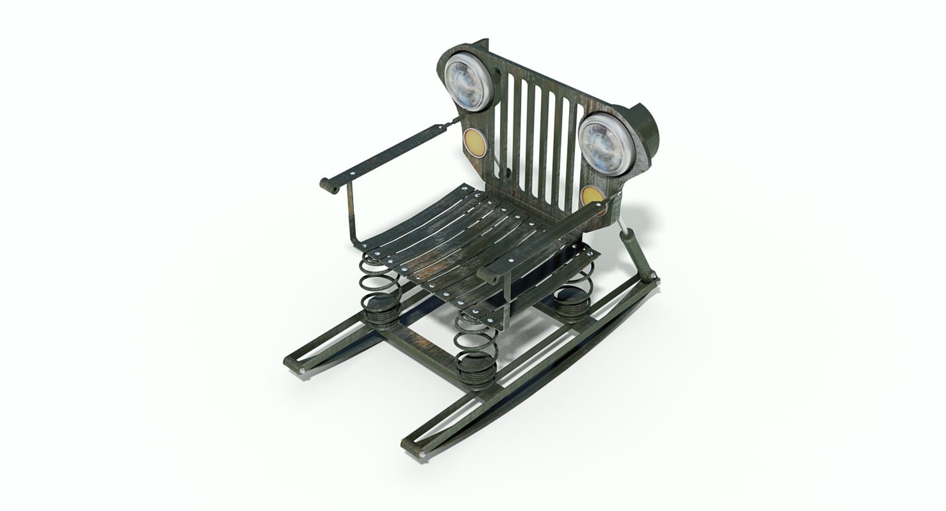 Scrap Metal Chair 3d Model