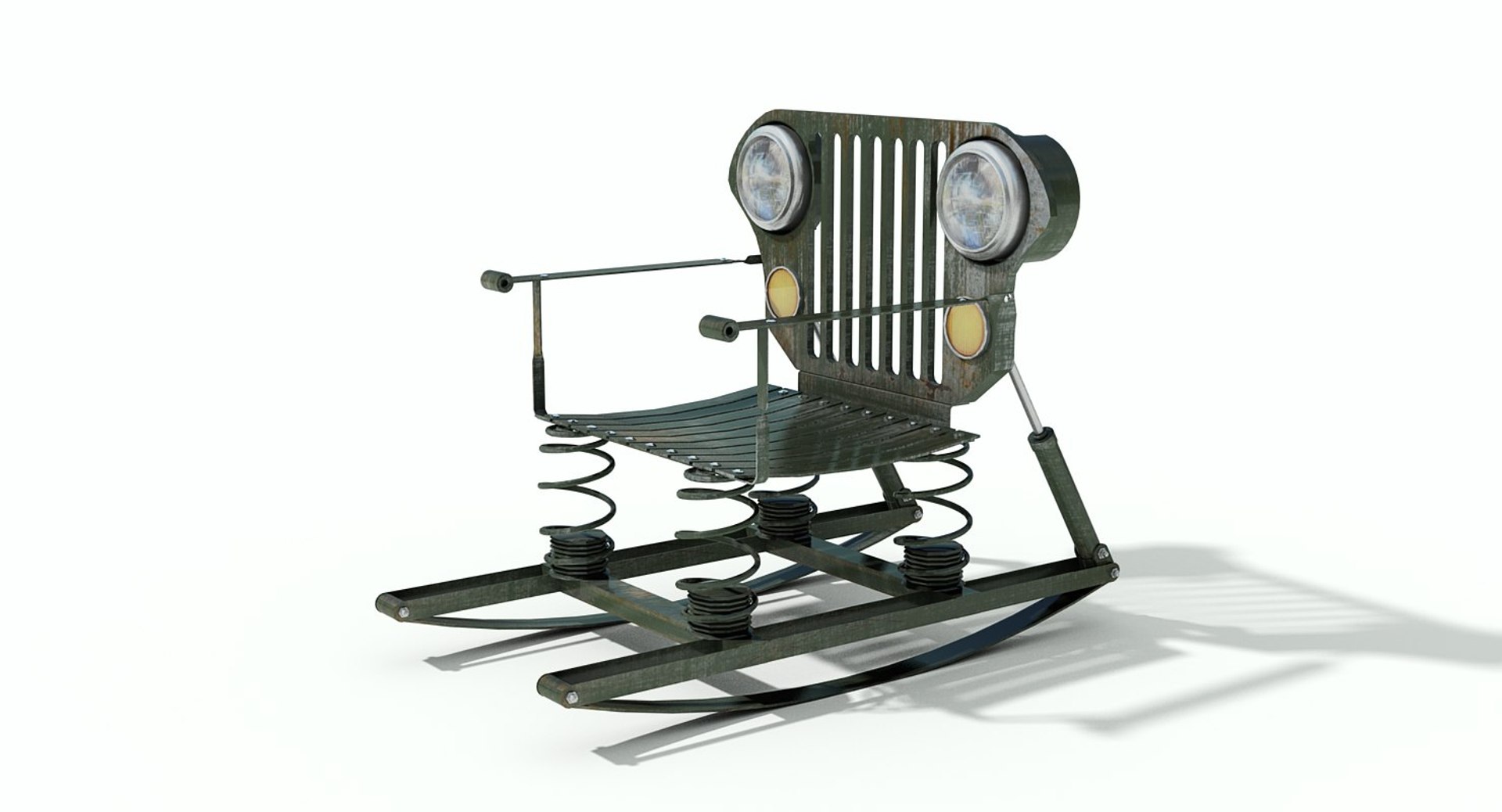 Scrap Metal Chair 3d Model