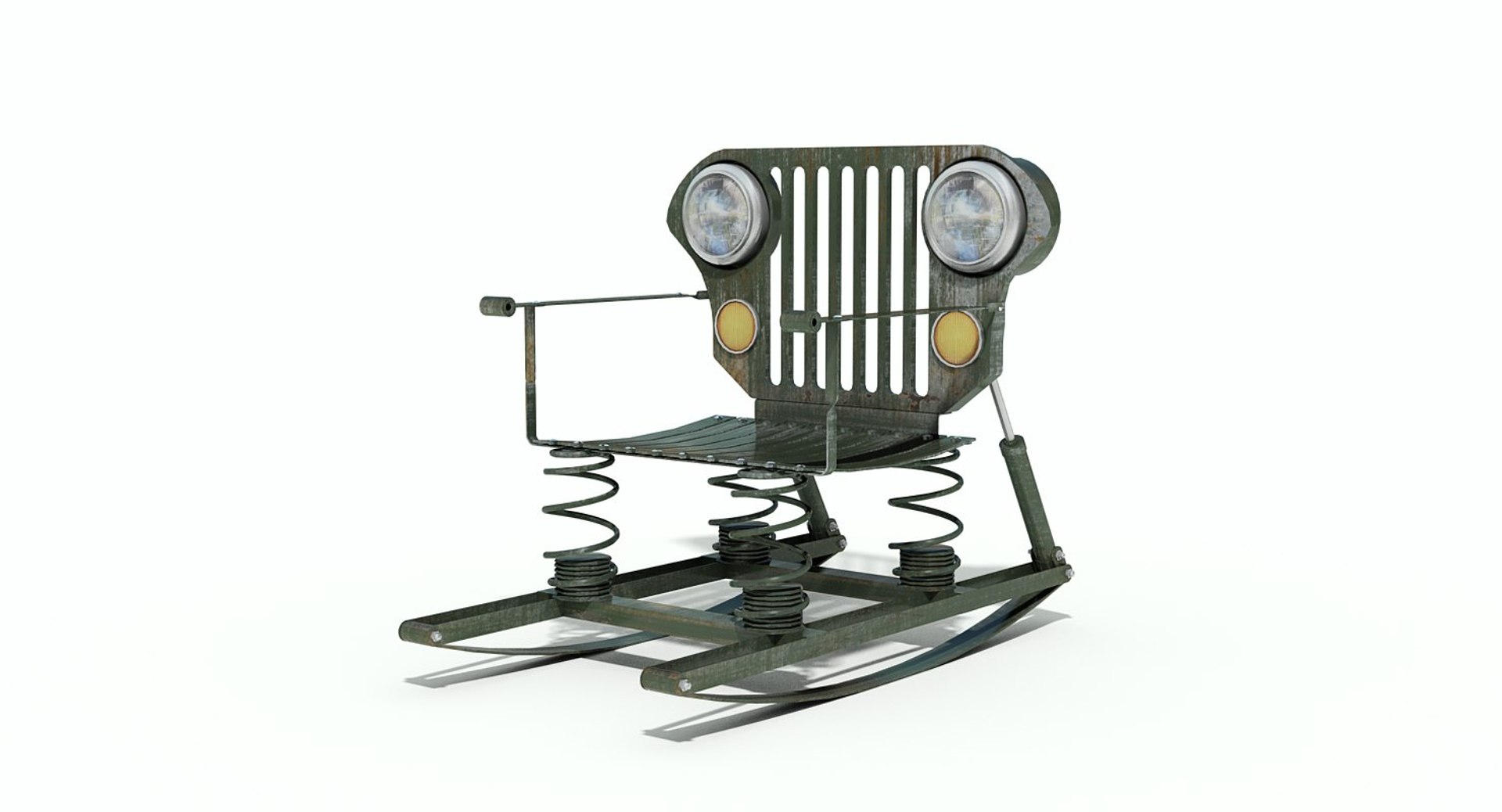 Scrap Metal Chair 3d Model