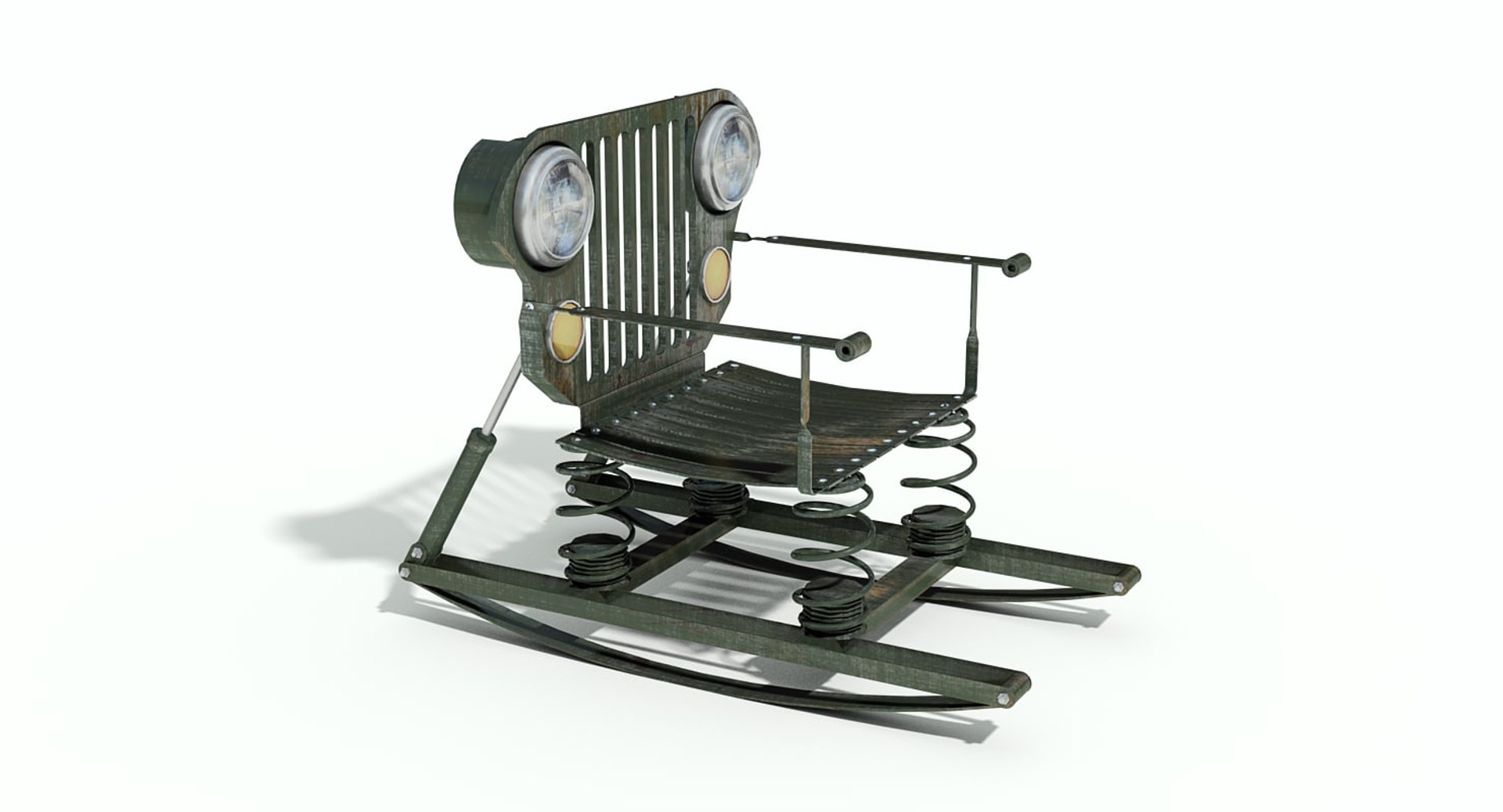 Scrap Metal Chair 3d Model