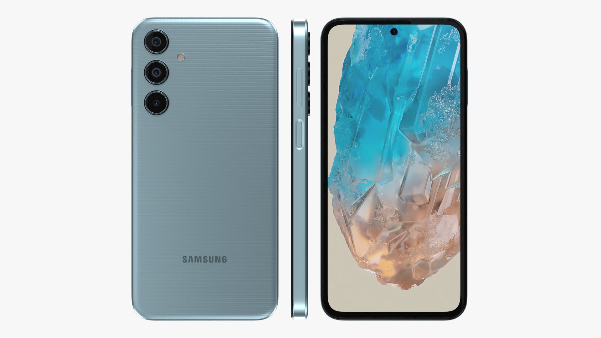3D Samsung Galaxy M35 Light Blue - TurboSquid 2248421