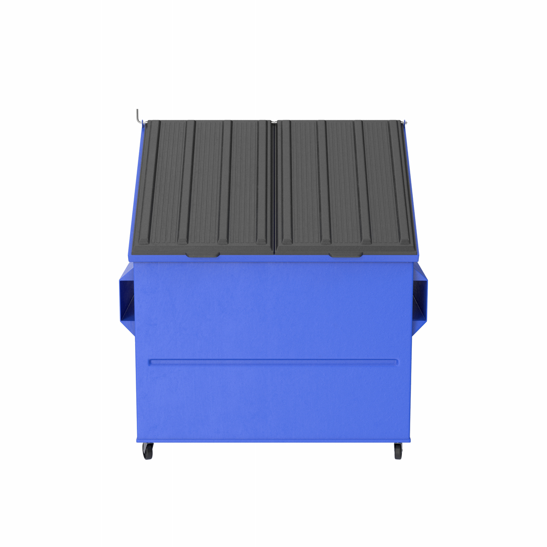 Blue Dumpster On Wheels 3D Model - TurboSquid 2191303