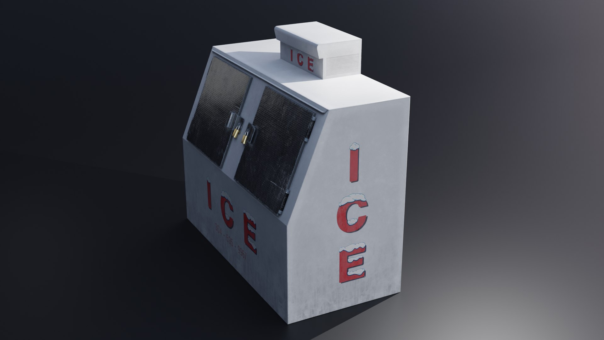 3D Ice Freezer - TurboSquid 2139541