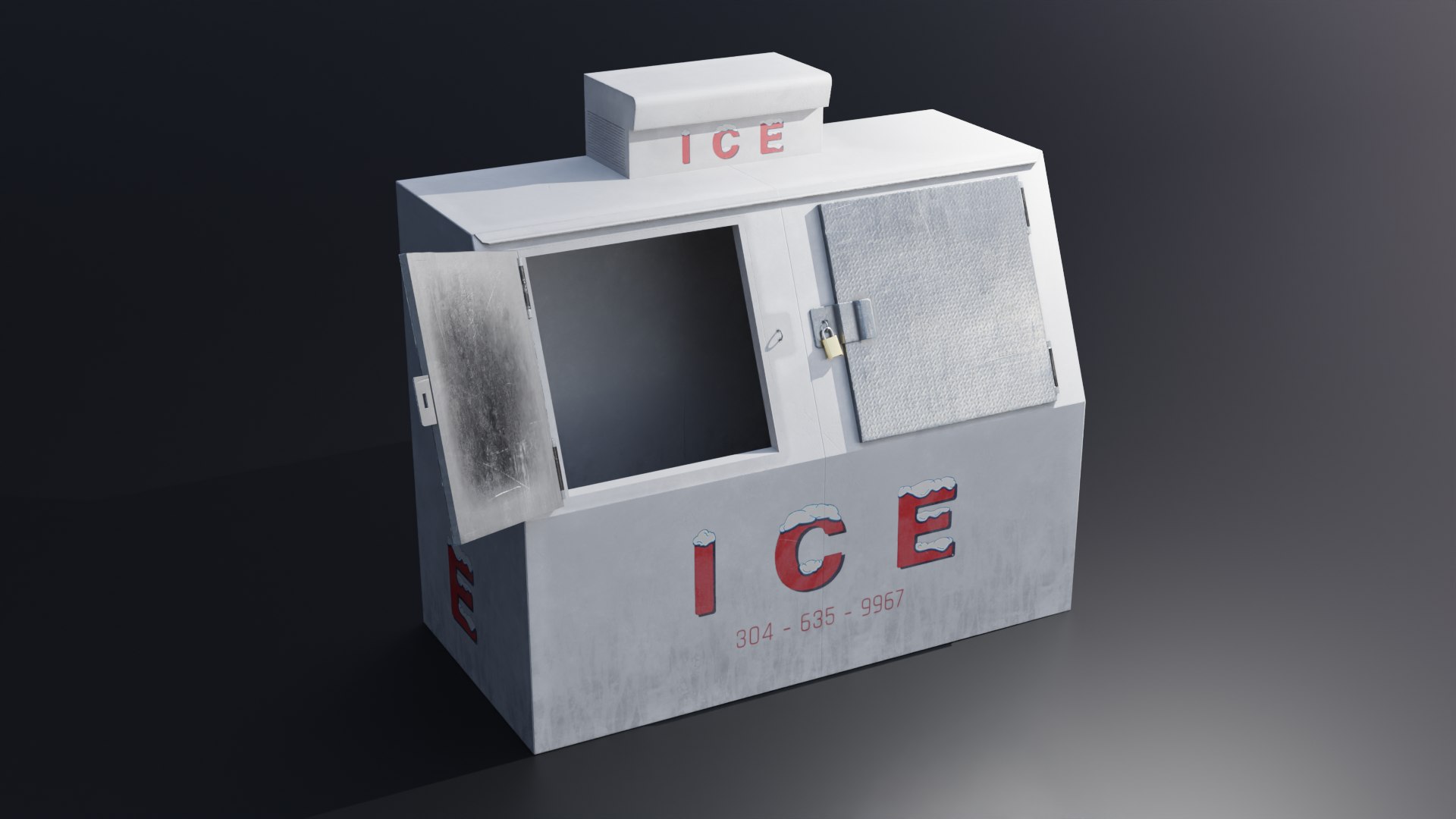3D Ice Freezer - TurboSquid 2139541