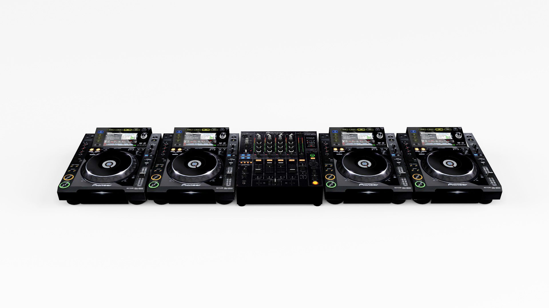 Pioneer CDJ DJM Booth Set 3D Model - TurboSquid 1982875