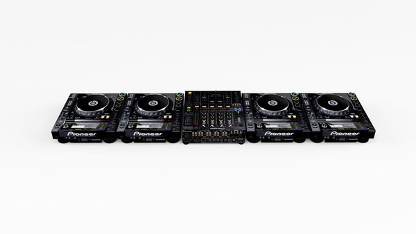 Pioneer CDJ DJM 부스 세트 3D 모델 - TurboSquid 1982875