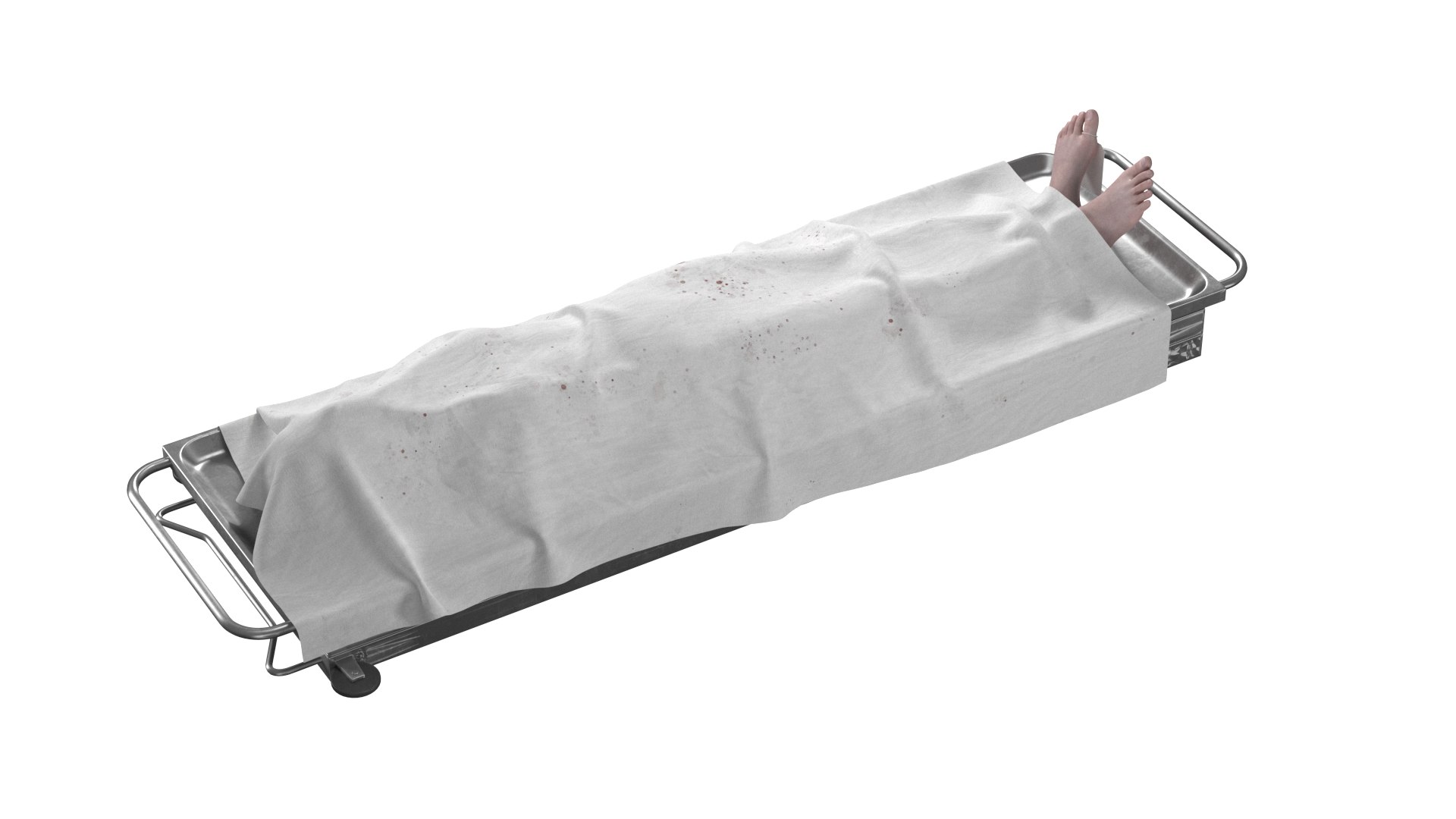 Realistic Dead Body Covered 3D Model - TurboSquid 1447538