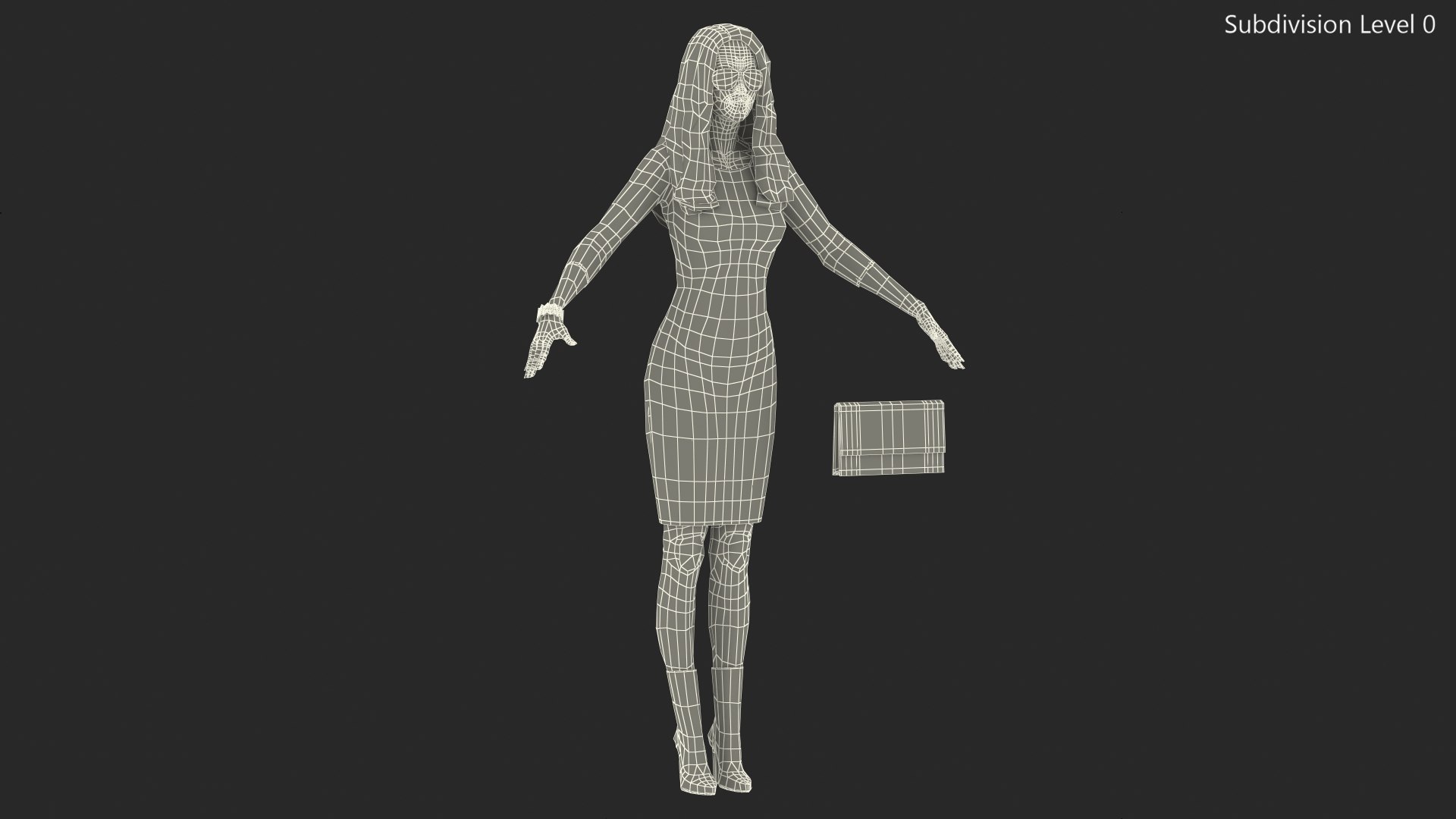 Chinese Woman T-pose 3D Model - TurboSquid 1845225