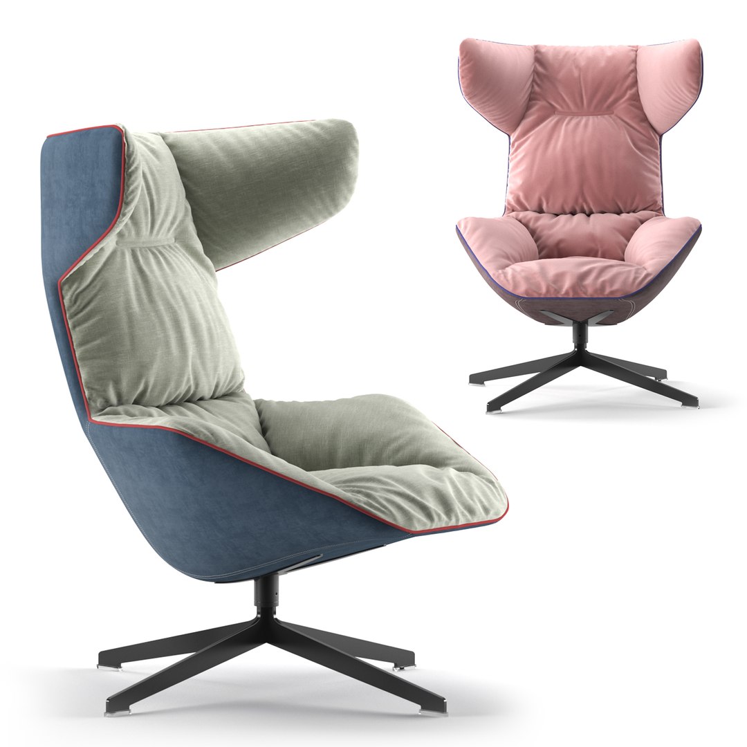 3D Moroso Armchair Chair Model - TurboSquid 1296946