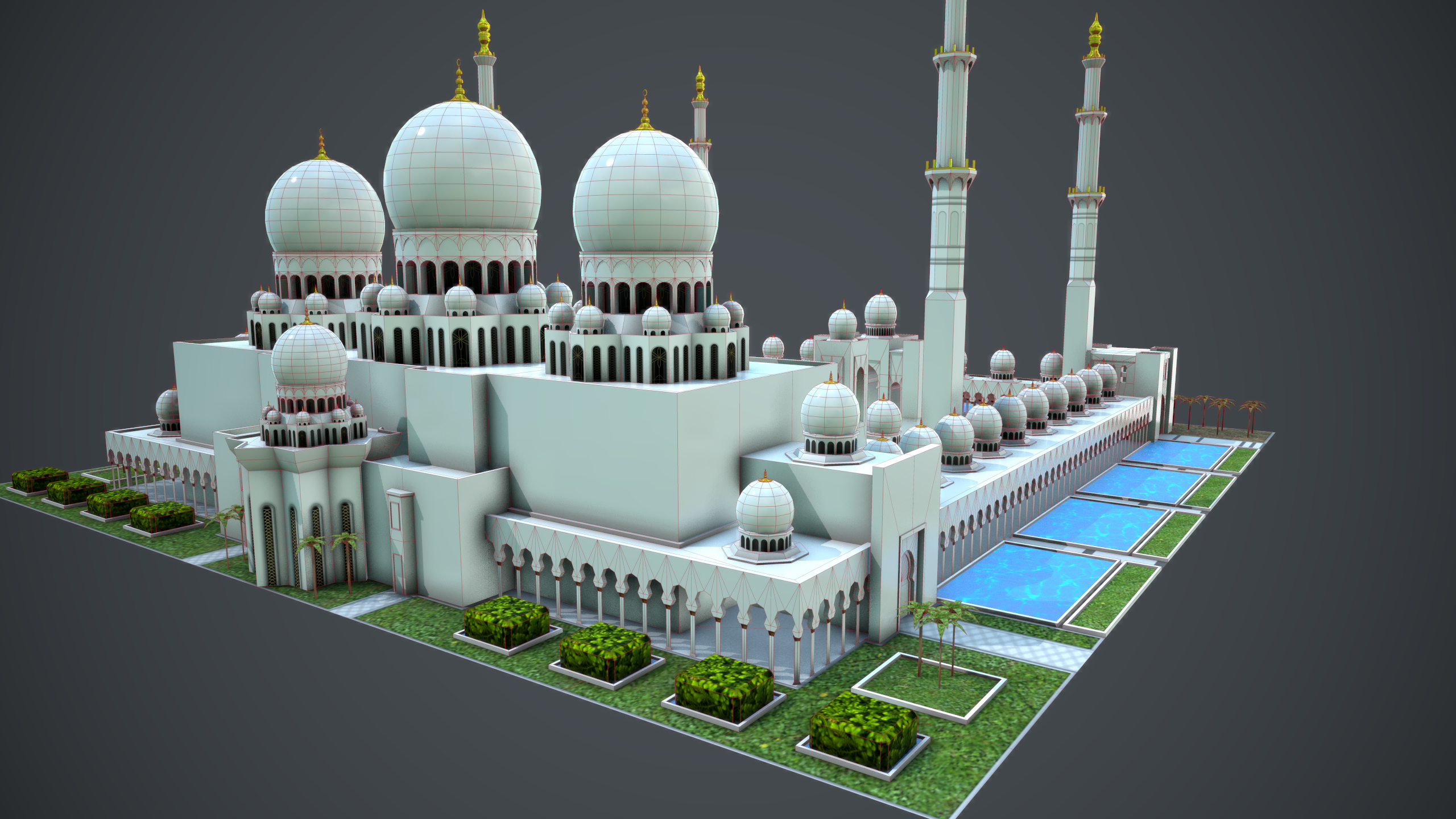 Sheikh zayed mosque 3D model - TurboSquid 1377823