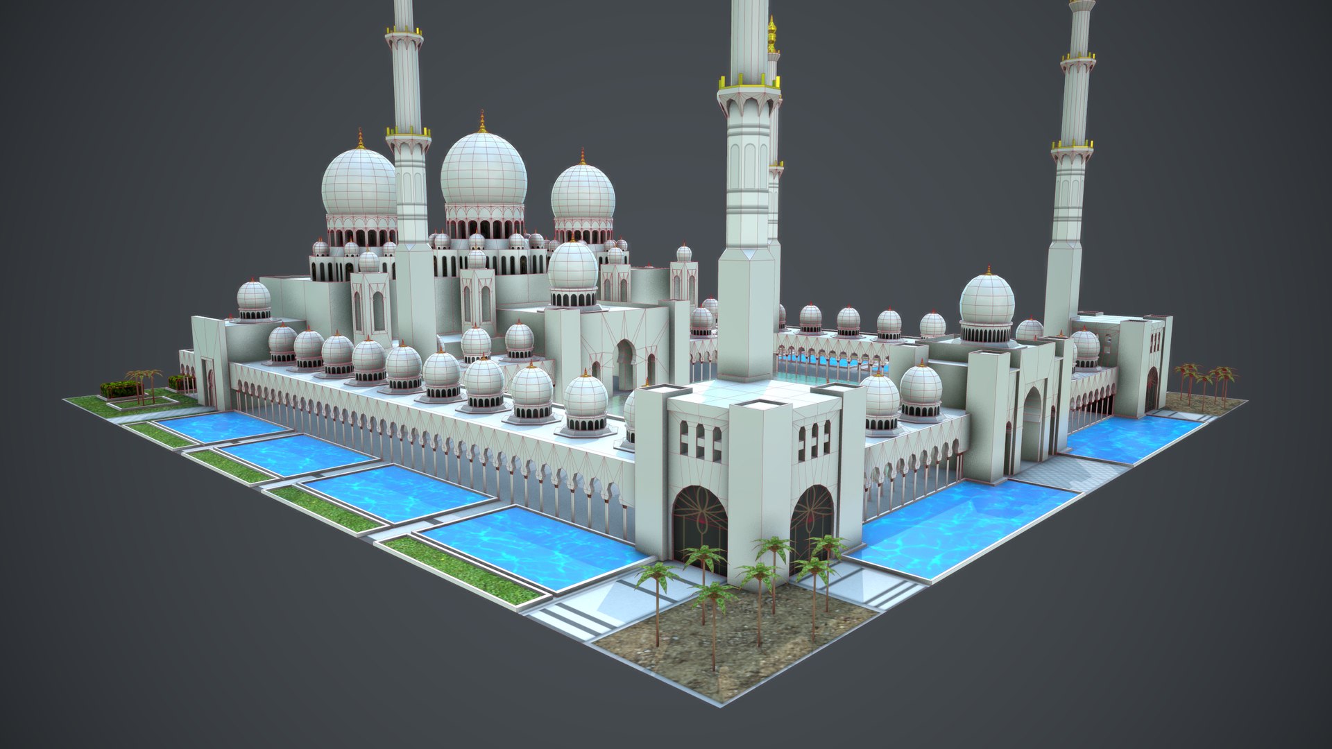 Sheikh Zayed Mosque 3D Model - TurboSquid 1377823