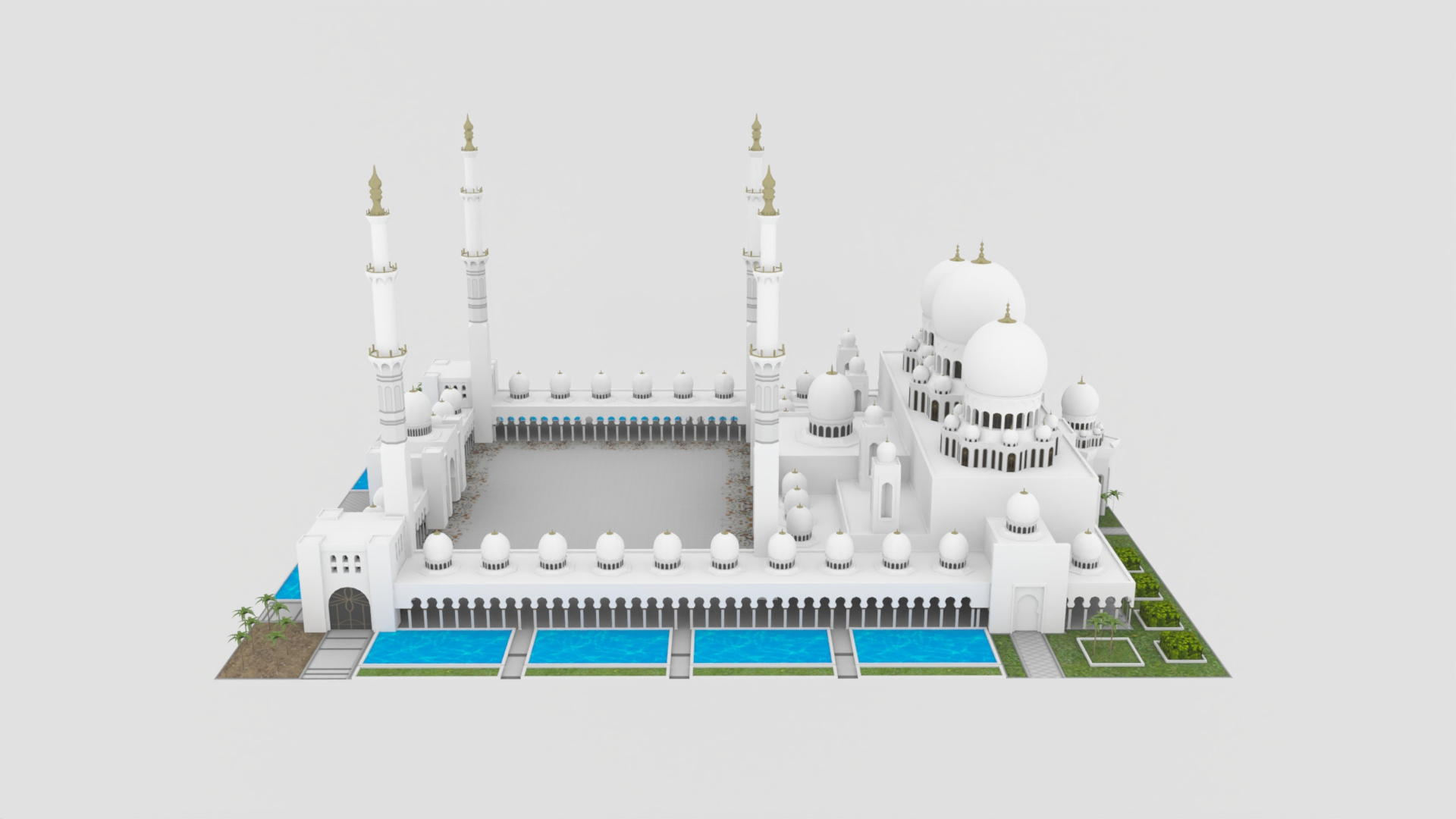 Sheikh Zayed Mosque 3D Model - TurboSquid 1377823