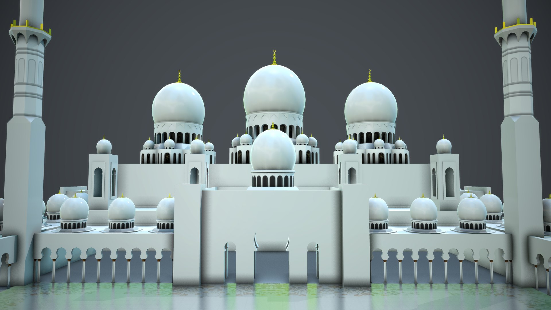 Sheikh Zayed Mosque 3D Model - TurboSquid 1377823