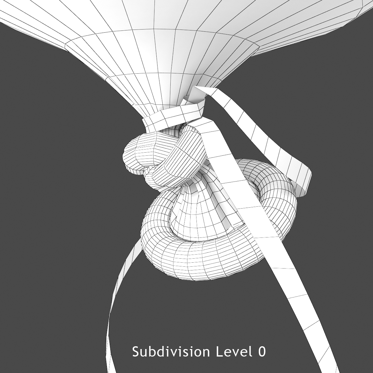 balloon ribbon 3d model