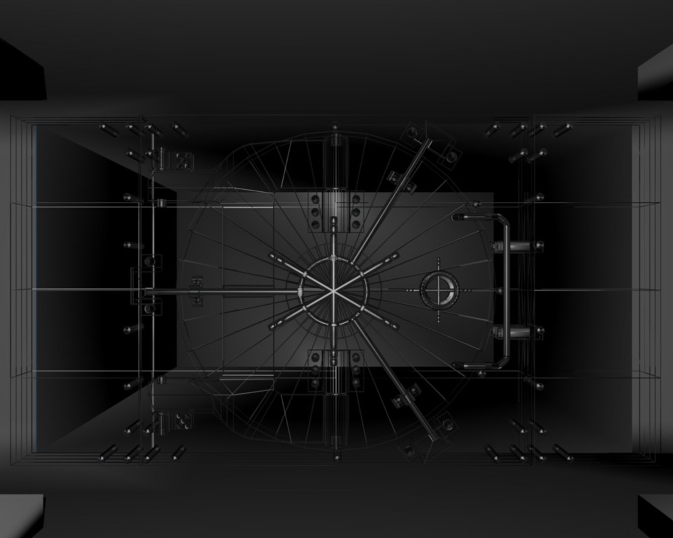 3d Model Vault Safe Door Metal