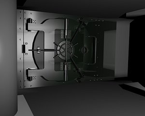 Realistic Bank Vault Safe 3D Model - TurboSquid 1495909