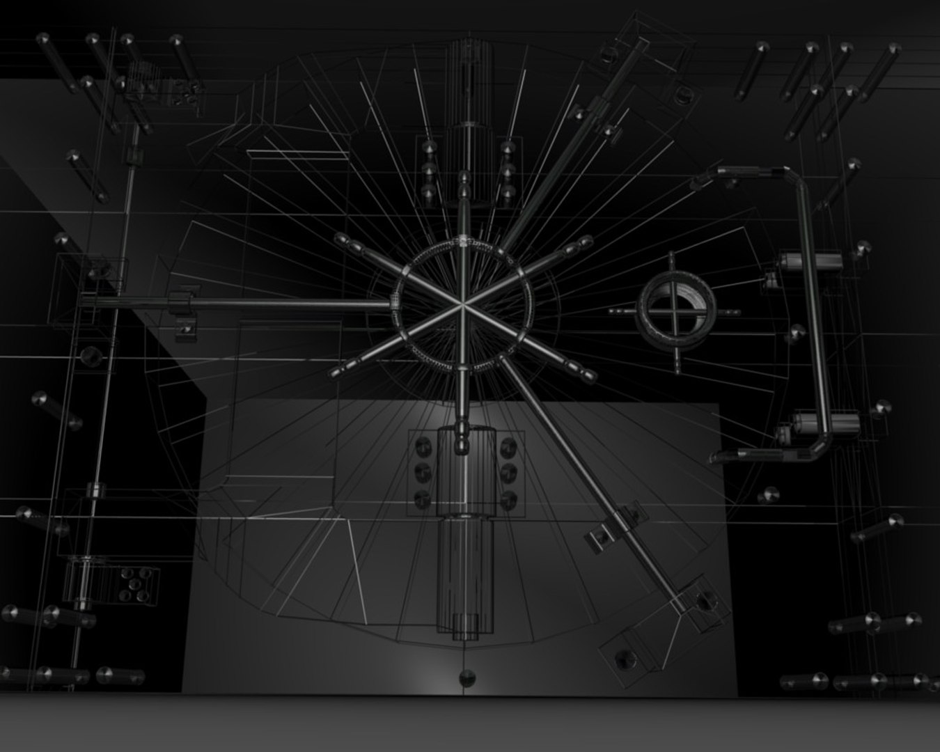 3d Model Vault Safe Door Metal