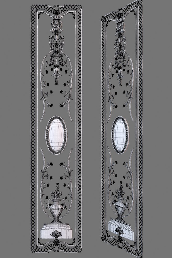 3d architectural element model