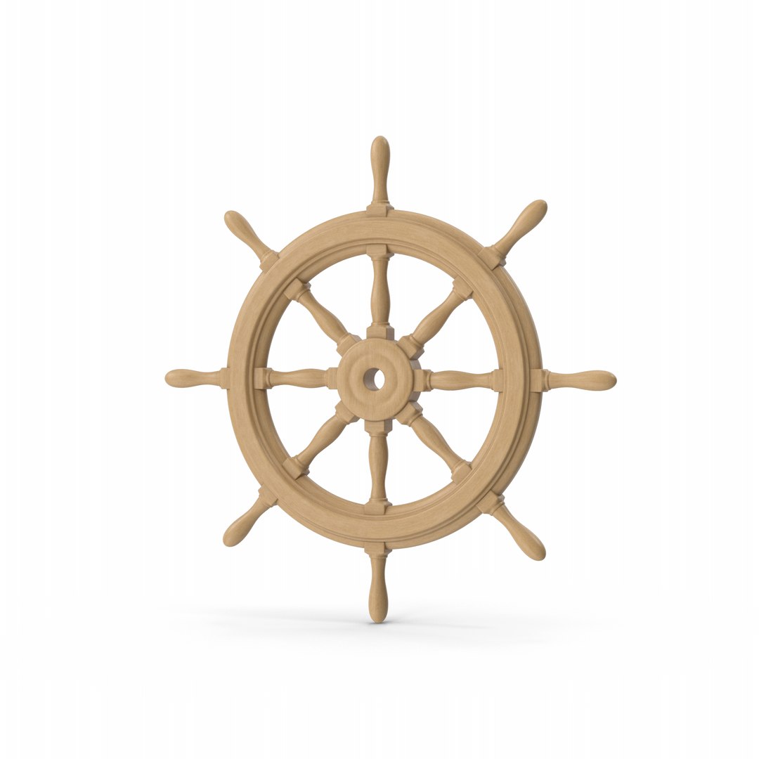 Wooden Ship Wheel 3D Model - TurboSquid 2184985