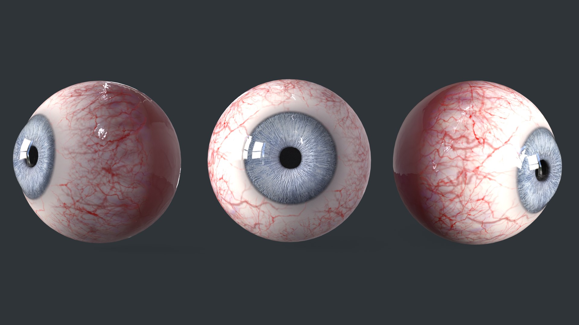 Low Poly Eyes Collection 3D Model - TurboSquid 1886585