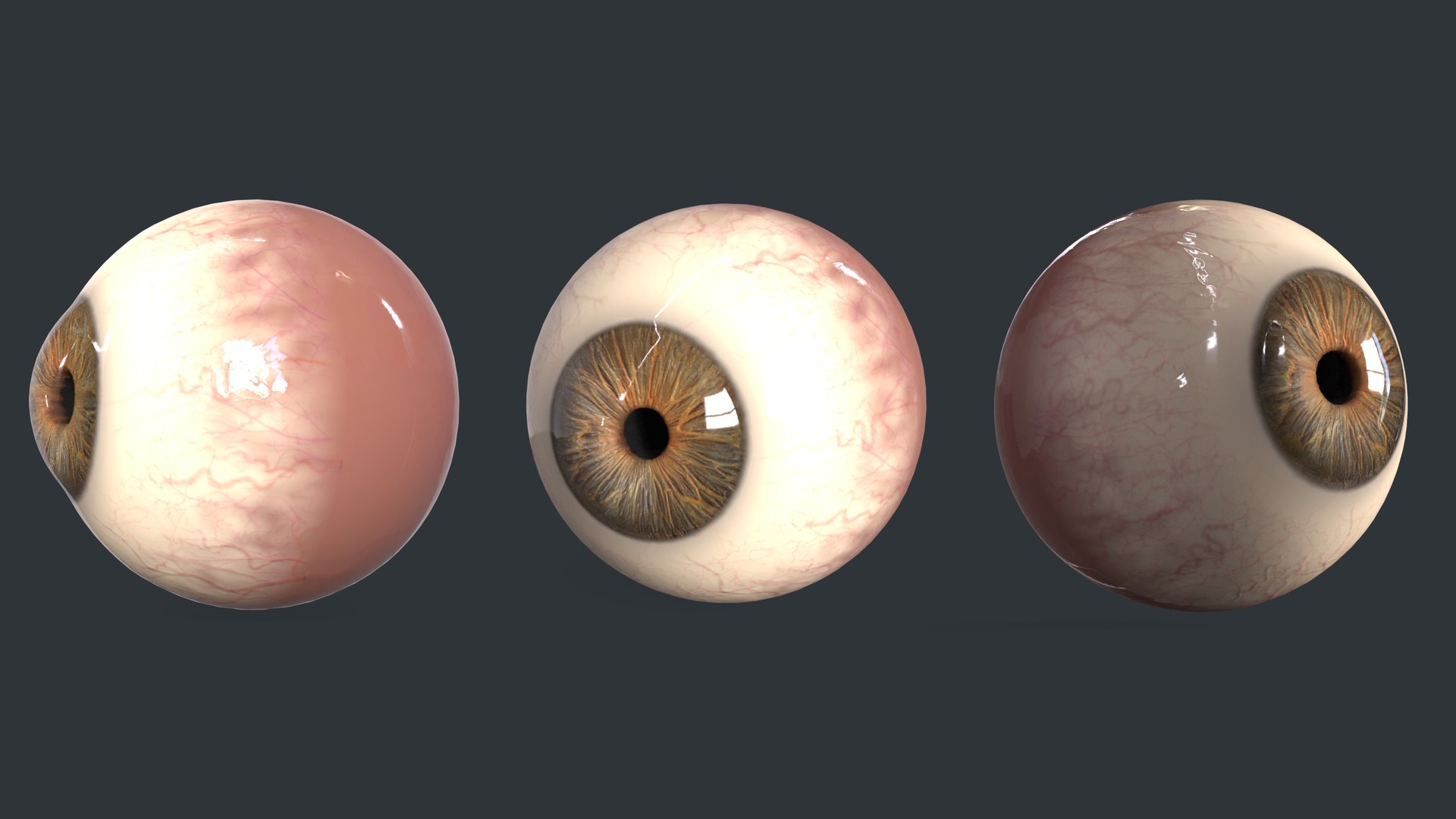 Low Poly Eyes Collection 3D Model - TurboSquid 1886585