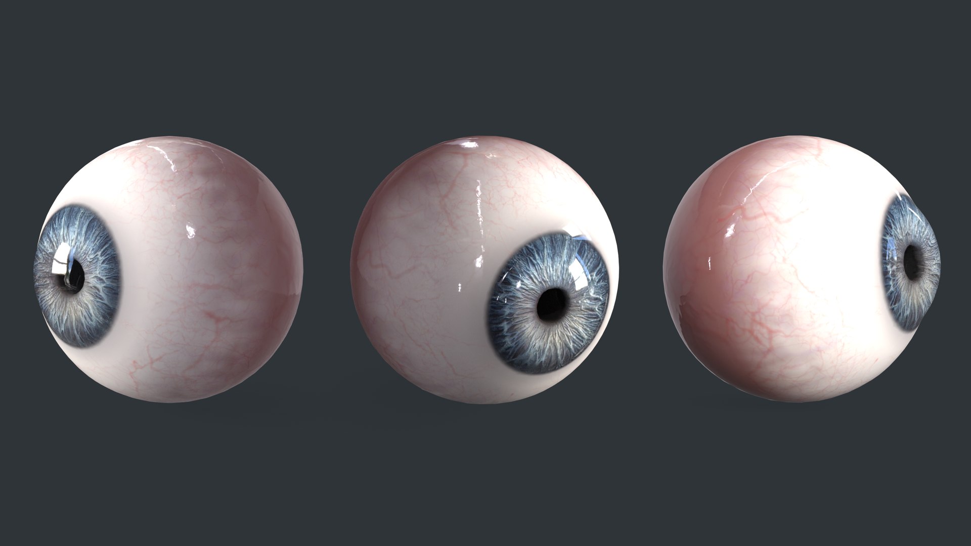 Low Poly Eyes Collection 3D Model - TurboSquid 1886585