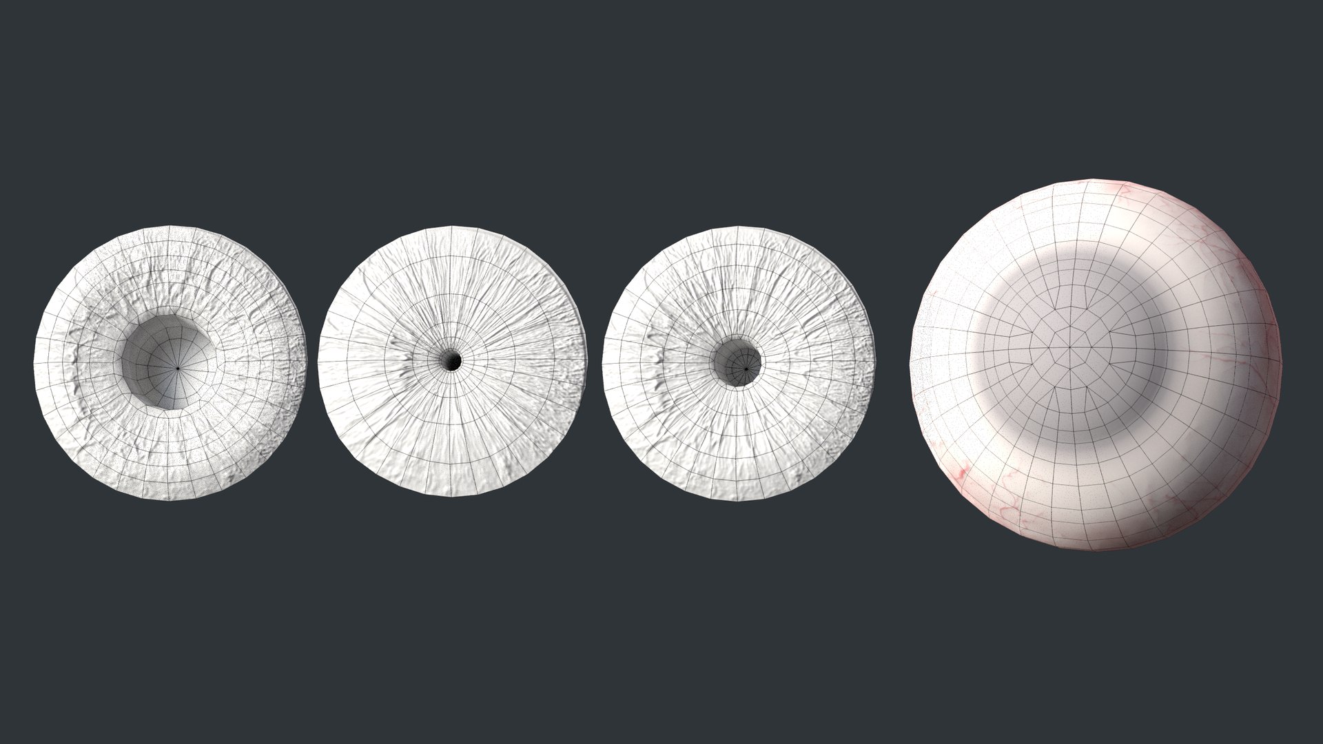 Low Poly Eyes Collection 3D Model - TurboSquid 1886585