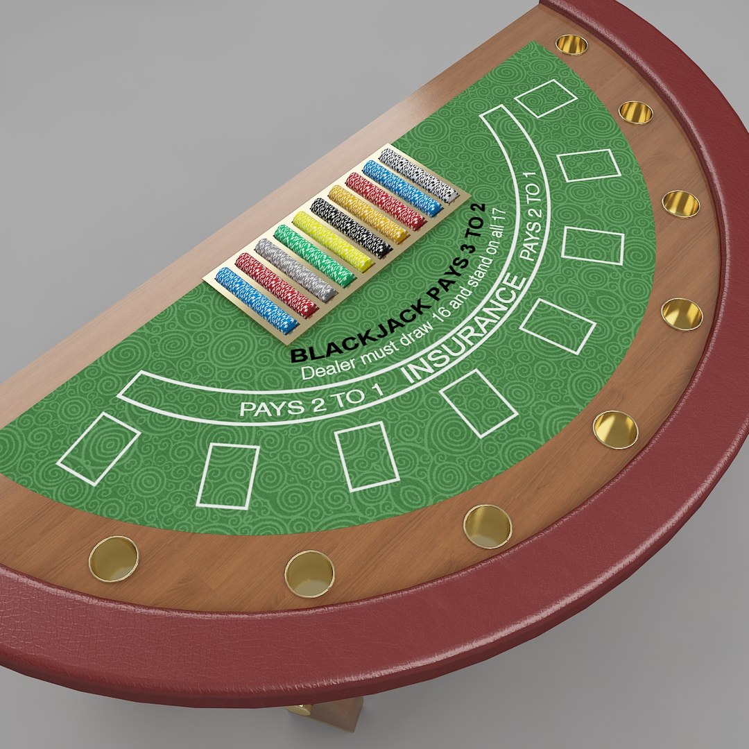 3d Blackjack Table 5 Model