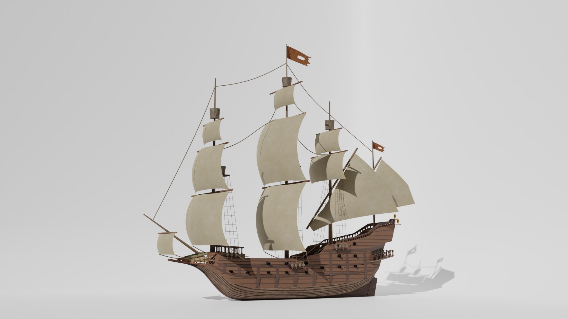Pirate Ship 3D Model - TurboSquid 2250766