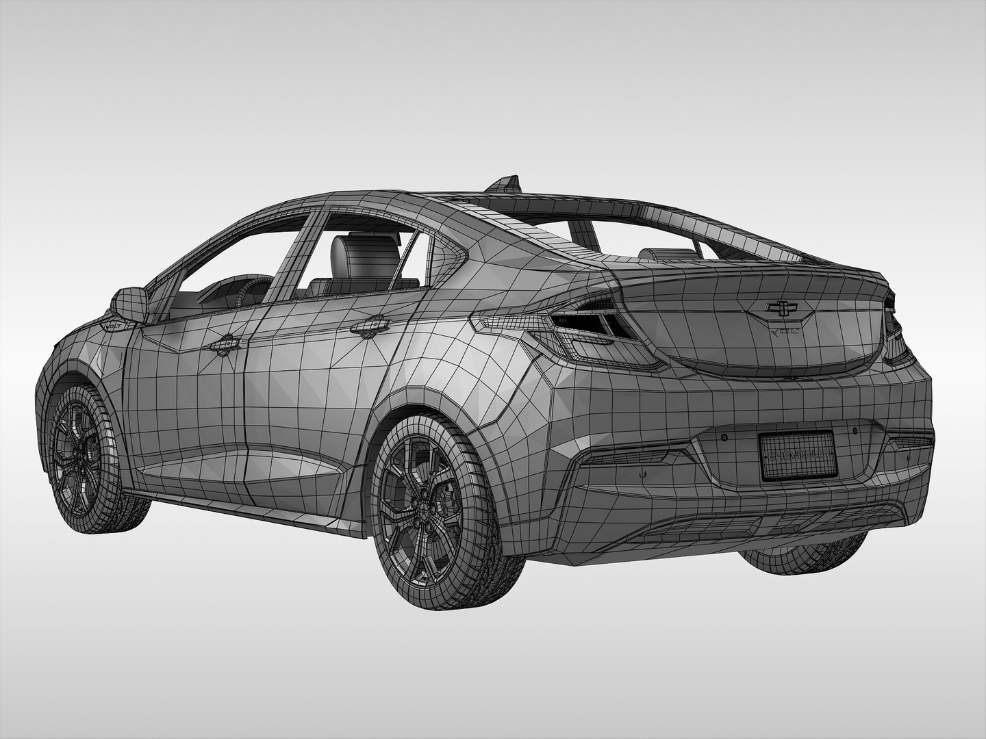 Chevrolet Volt Ev 3d Model