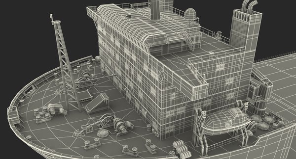 3D heavy lift vessel rigged - TurboSquid 1384175