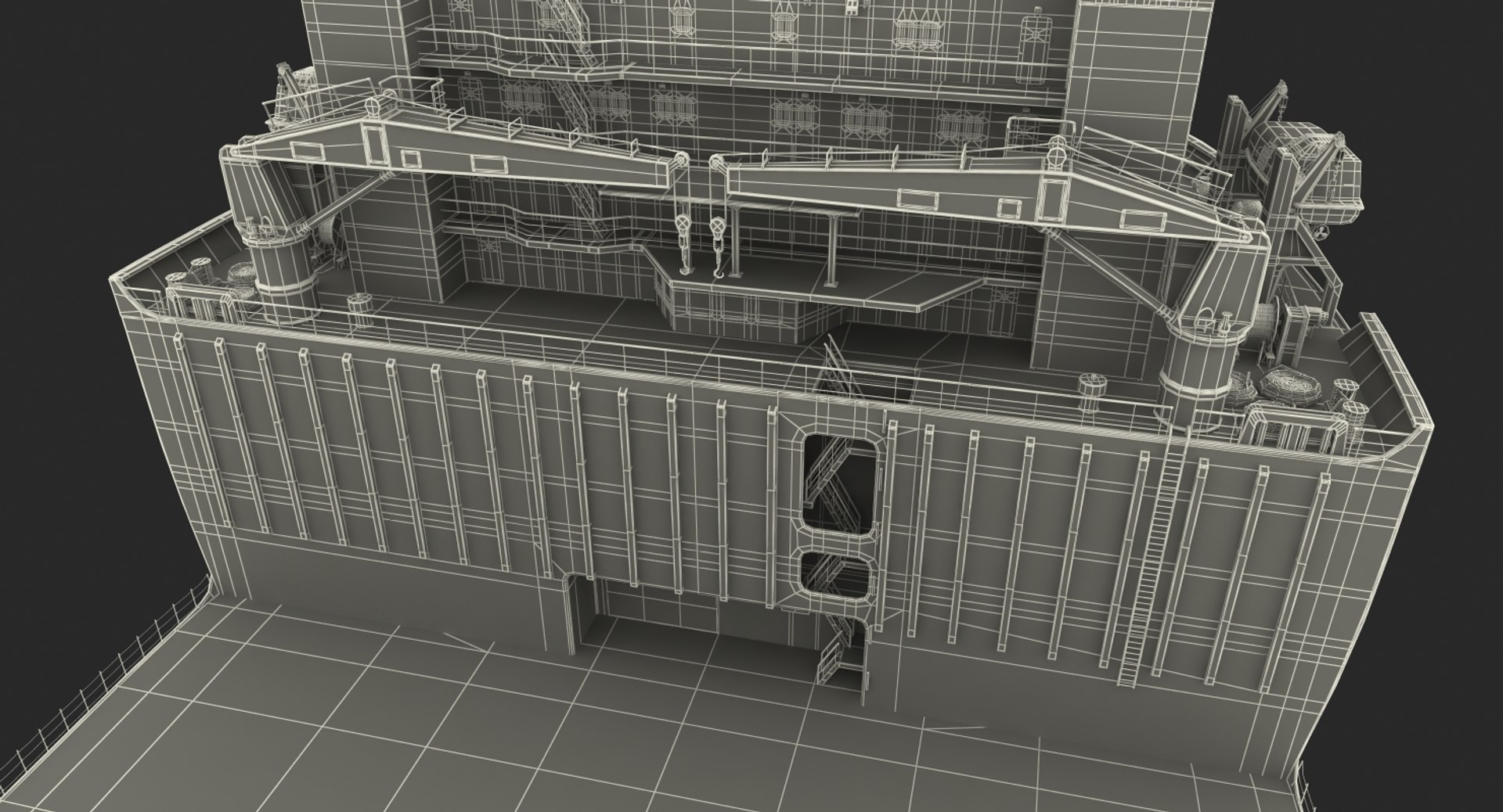 3D Heavy Lift Vessel Rigged - TurboSquid 1384175